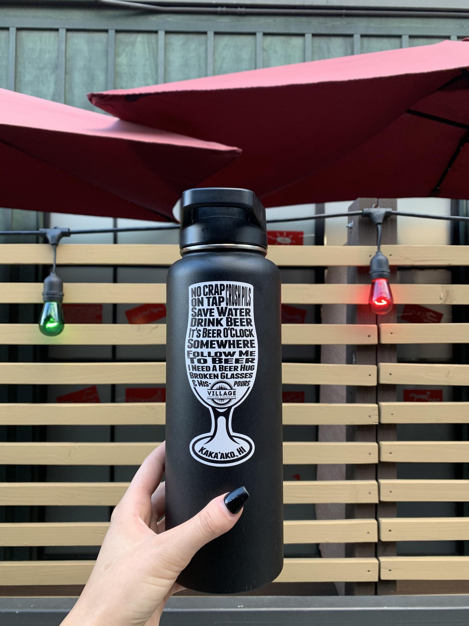 Village Glass Logo Sticker | Village Bottle Shop & Tasting Room